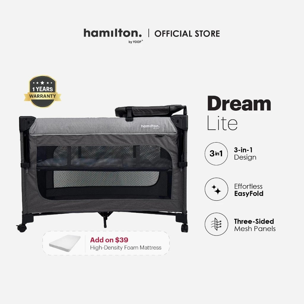 HAMILTON EasyFold Co-Sleep Playpen, DreamLite